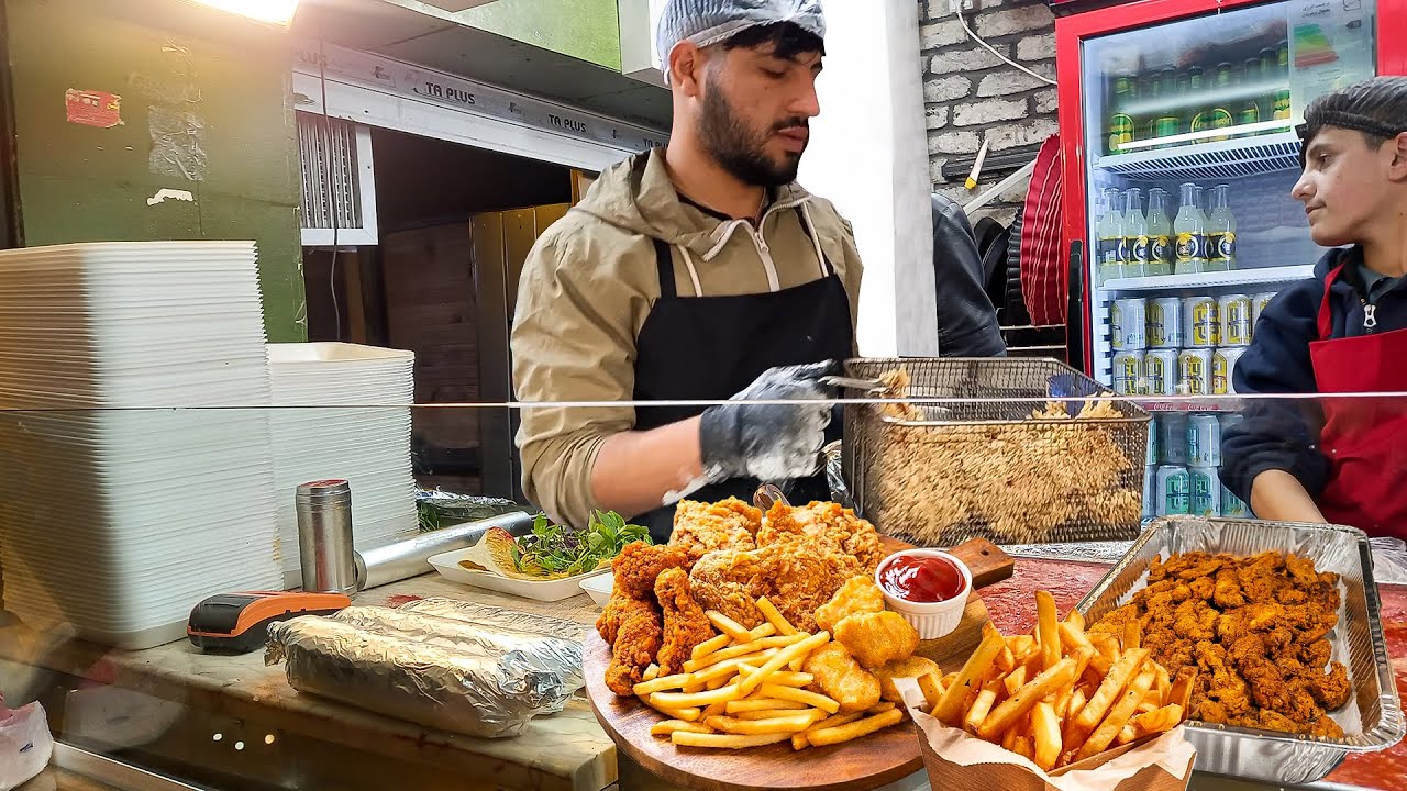 incredible delicious IRAN STREET FOOD! - Persian Fried chicken and ...
