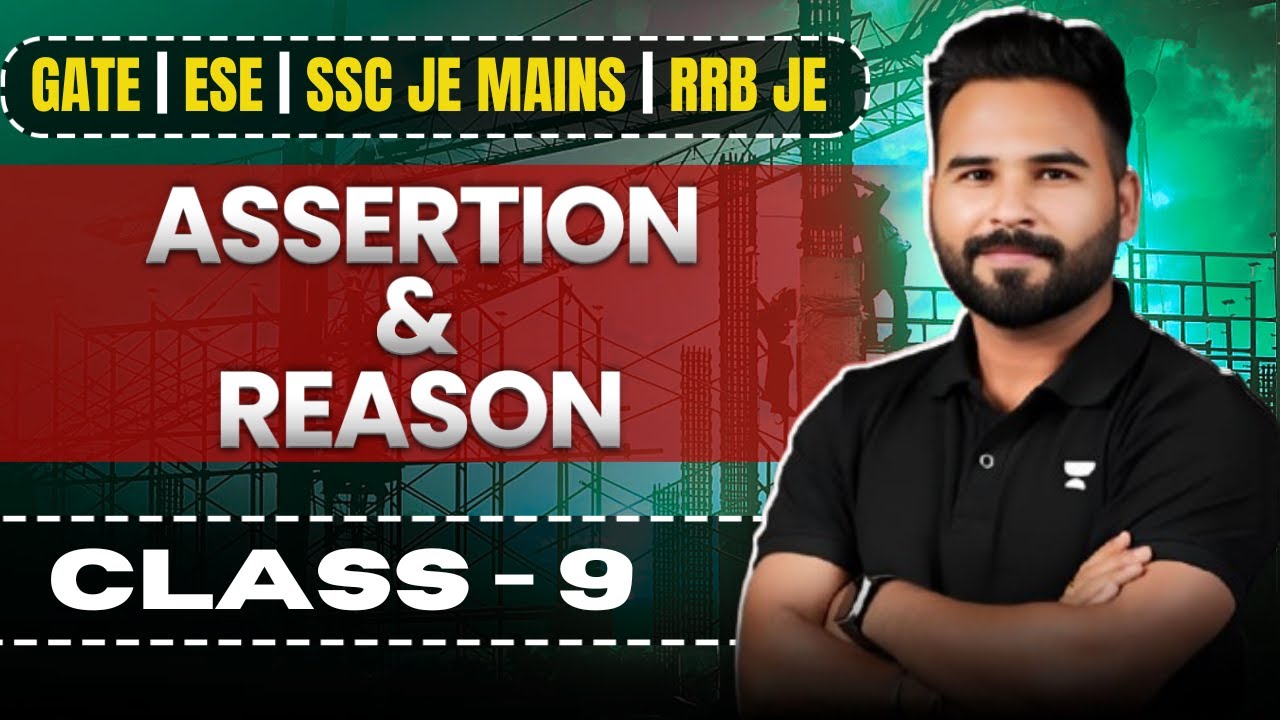 Assertion Reason PYQ | Class 9 | by Abhishek Sir | Civil Engineering ...