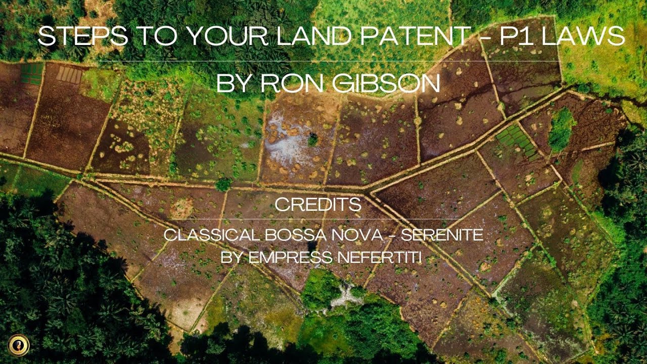 Steps To Your Land Patent - P1 Laws with Ron Gibson #landpatent # ...