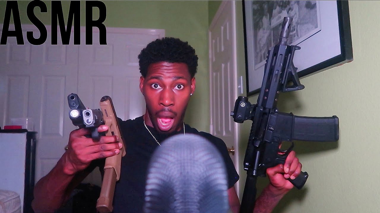 ASMR| **INSANE GUN SOUNDS** FOR SLEEP + SOFT WHISPERS😴 🔥PART 2 - YouTube