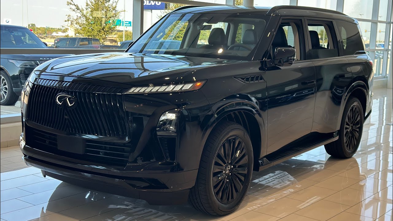 Blacked Out 2025 INFINITI QX80 Luxe Walkaround - YouTube