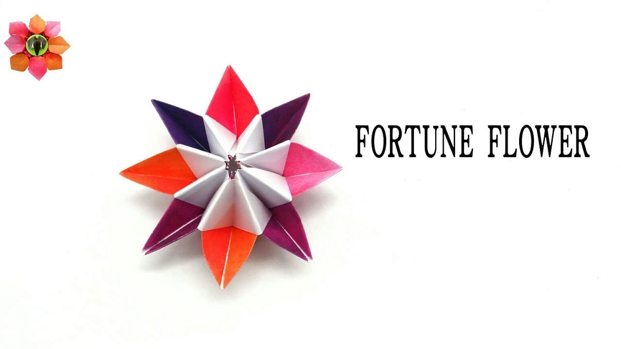 Fortune Flower - DIY Origami Tutorial - 20 - YouTube