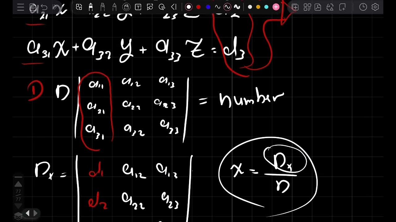 Lecture 10 : orthogonal matrix , Cramer’s rule and solution ... || Part ...