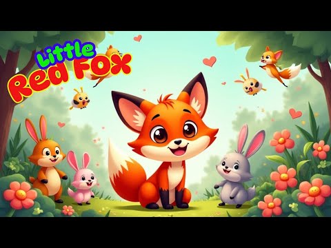 The Little Red Fox Song | Kids Nursery Rhymes | Kidsjourney - YouTube