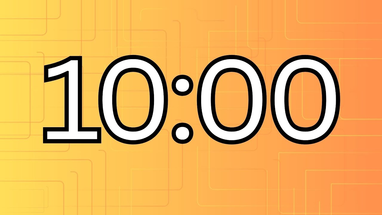 10 Minute Timer with Beep 🔔 | Pomodoro, Workout, or Classroom - YouTube