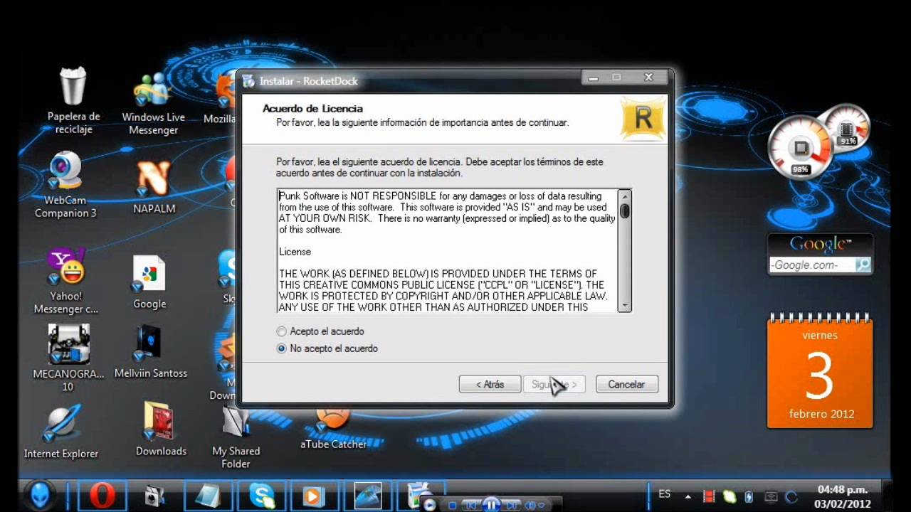 Como descargar E instalar RocketDock - YouTube