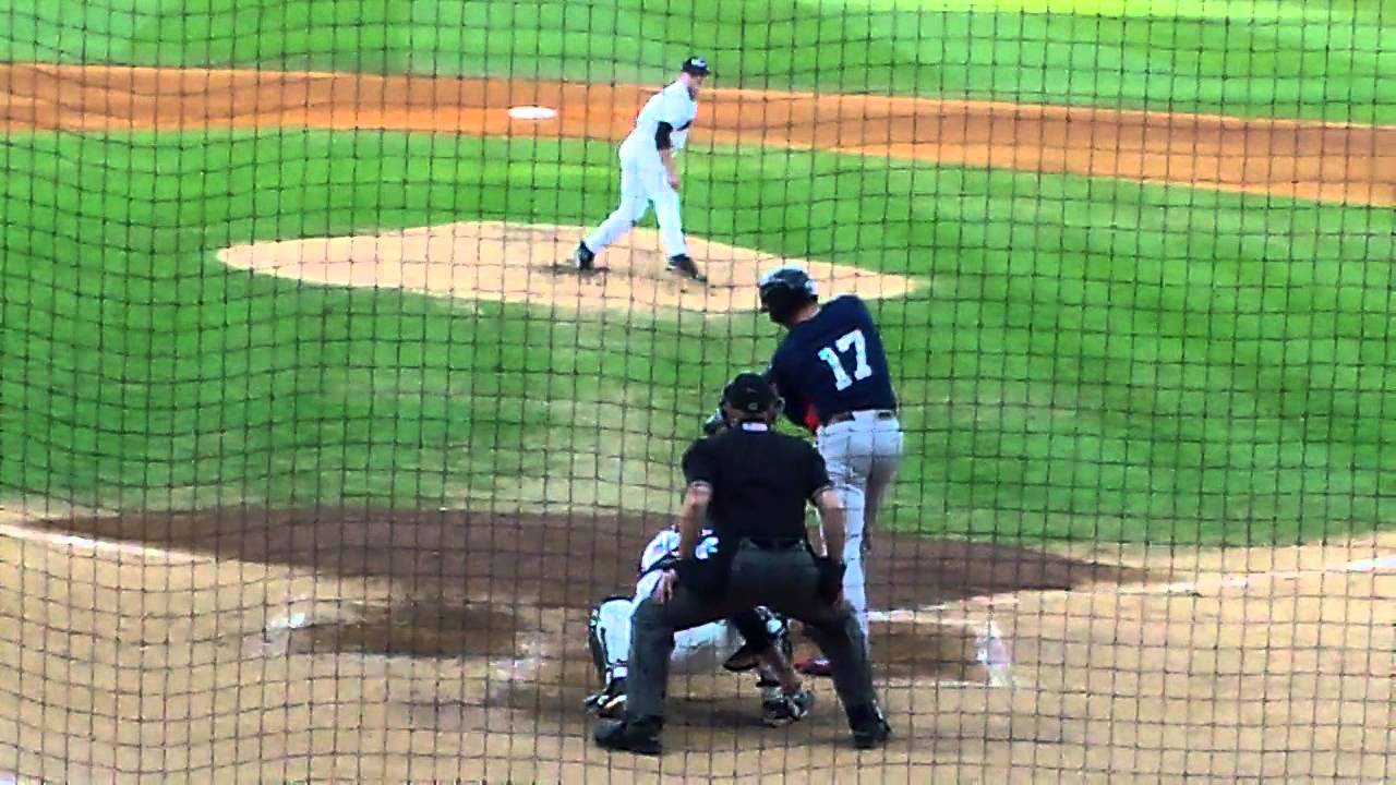 Winston-Salem RHP Mike Recchia vs. Potomac 1B Shawn Pleffner, 5.3.14 ...