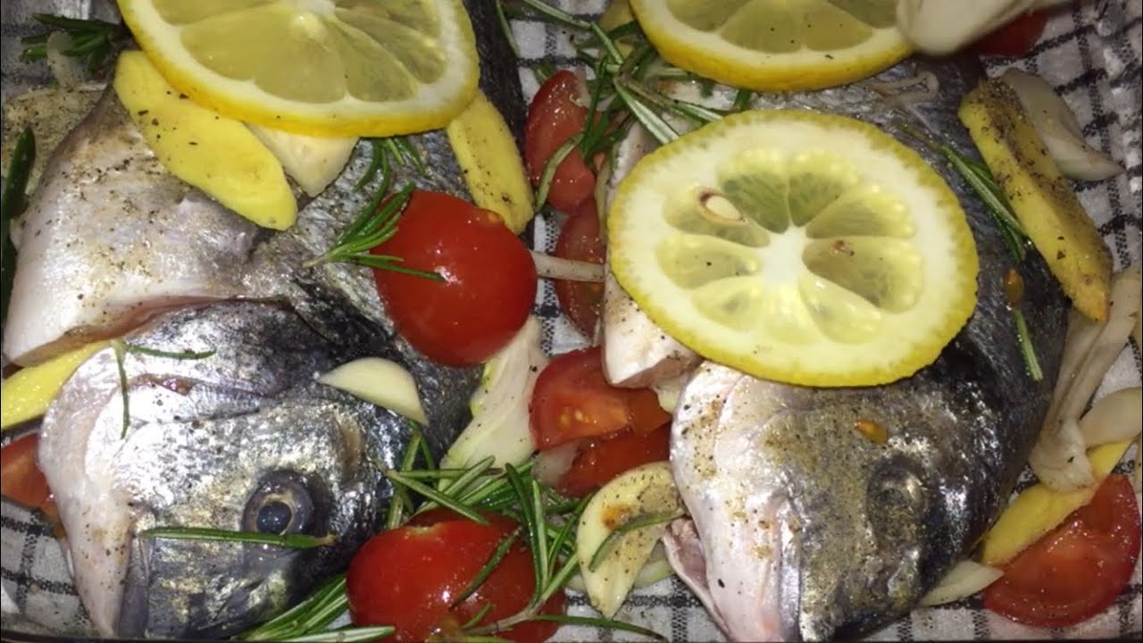 FISH WITH LEMON RECIPE | LEMON FISH RECIPE | HERB ROAST FISH | OVEN ...