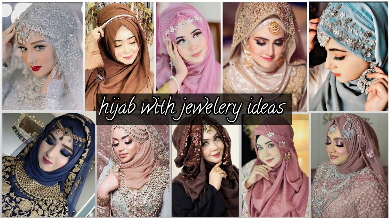 Gorgeous Hijab with jewelry ideas | Hijab style | Hijab with jewelry ...