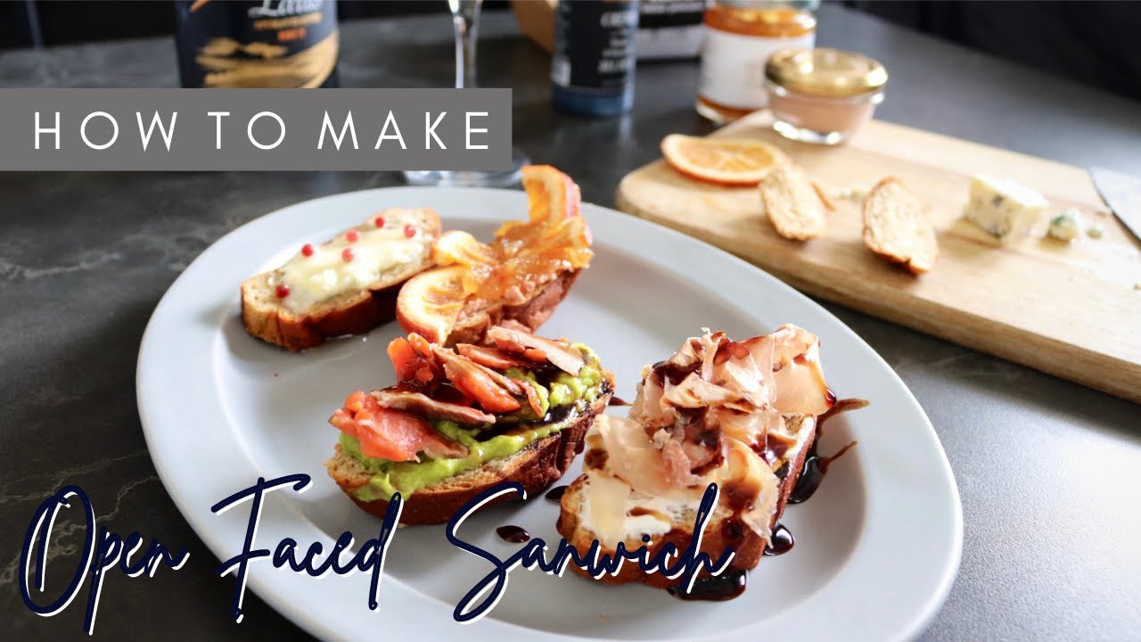 How to make Open Faced Sandwich at Home : Simple Recipe Ideas - YouTube