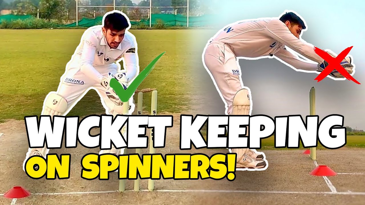 WICKET KEEPING ON SPINNER | WICKET KEEPING DRILLS FOR BEGINNERS - YouTube