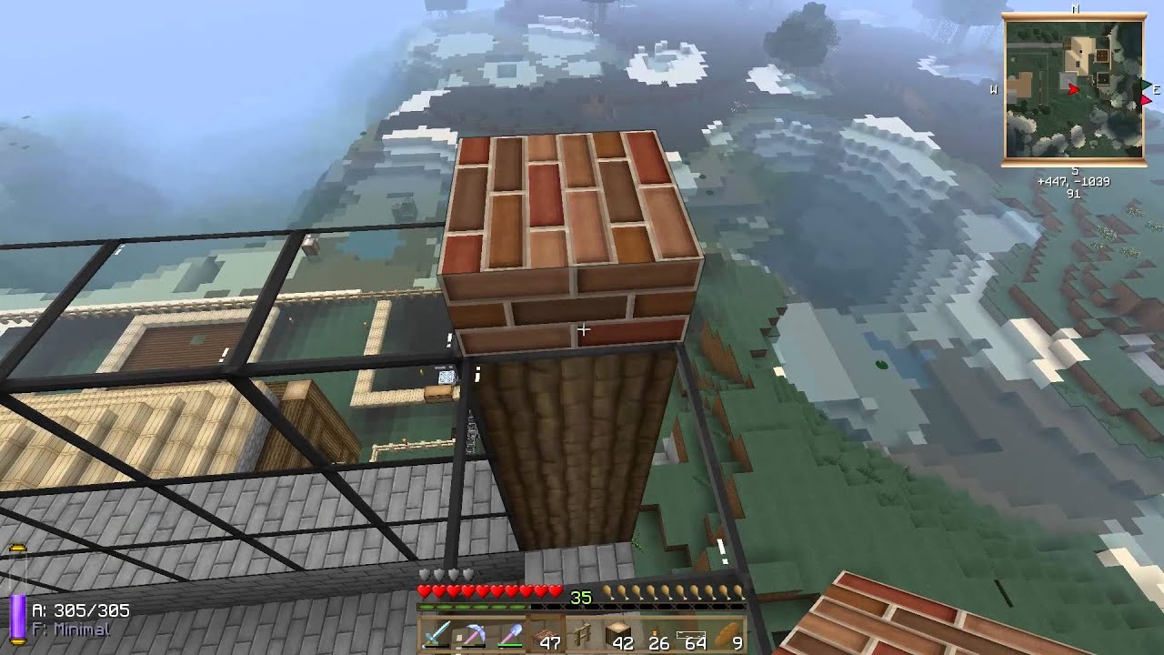 Unleashed Minecraft Town #091 - Zauberturm fast fertig Gebaut - YouTube