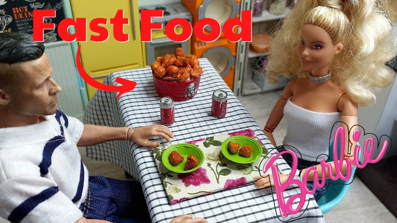 COMO FAZER FAST FOOD PARA BARBIE - HOW TO MAKE FAST FOOD FOR BARBIE ...