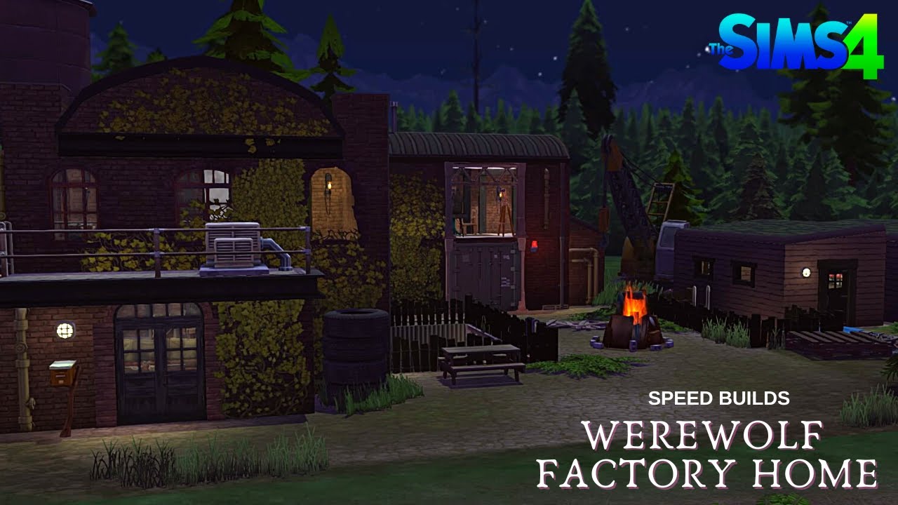 WEREWOLF FACTORY HOME - THE SIMS 4 - SPEED BUILD - YouTube