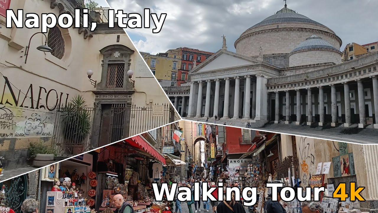 Naples Italy Walking Tour 4k - YouTube