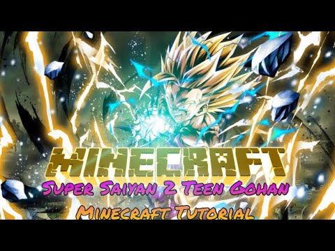 Super Saiyan 2 Teen Gohan | Minecraft Statue Tutorial - YouTube