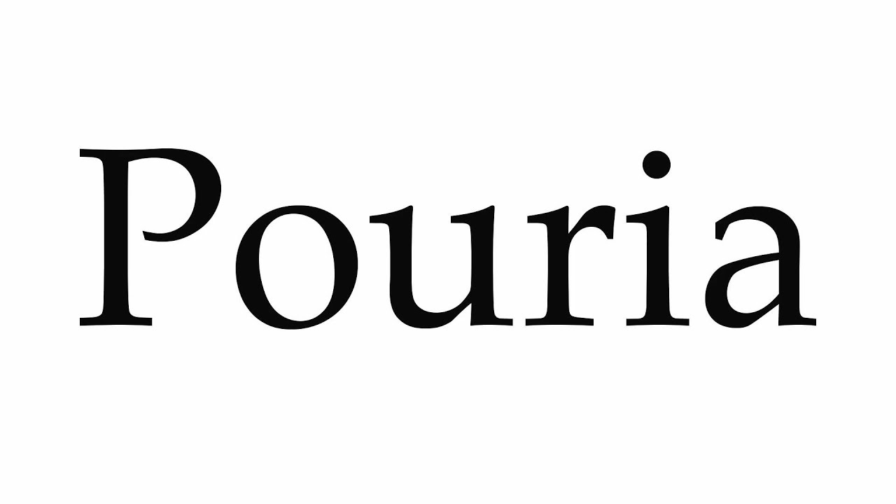 How to Pronounce Pouria - YouTube