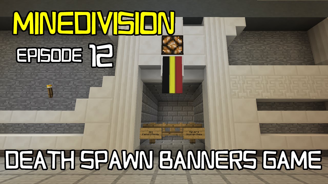 Minedivision Minecraft SMP: S2.5E12 - DEATH SPAWN BANNERS GAME - YouTube