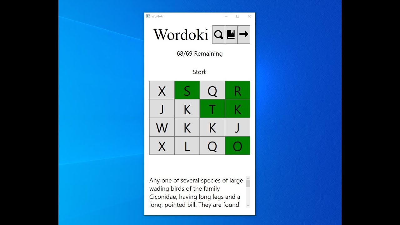 Wordoki Scrabble trainer software - YouTube