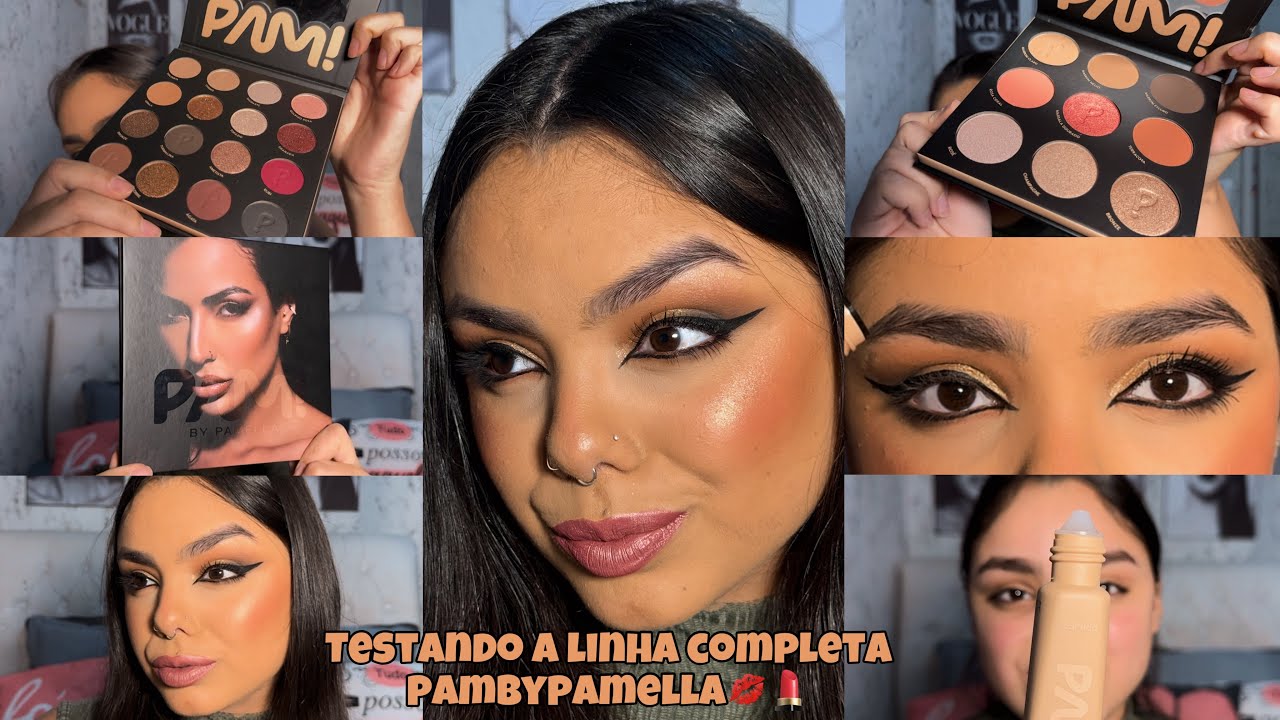 Testando a linha completa de Makes pambypamella @eubypamella 💄💋 - # ...