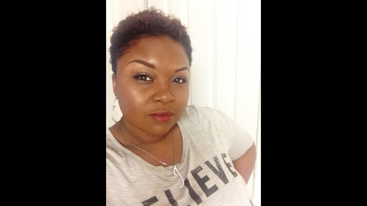 Roller Set on my TWA after the BIG CHOP - YouTube
