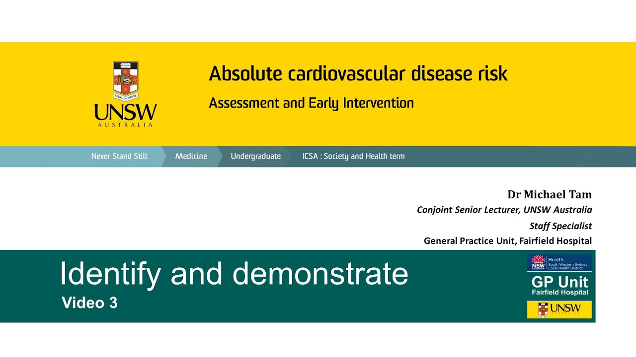 Absolute Cardiovascular Disease Risk - Identify and Demonstrate - YouTube