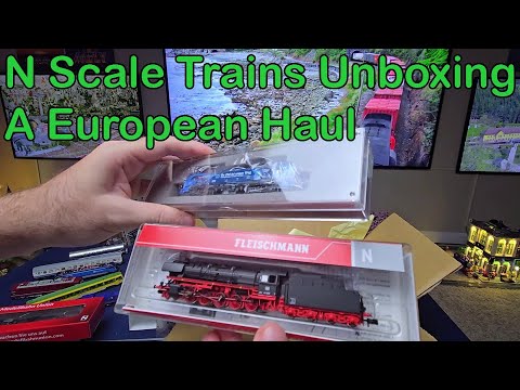 Huge European N Scale Model Train Haul & Unboxing - Fleischmann - Dapol ...