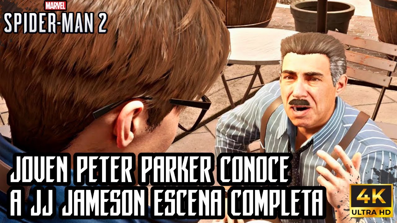 Joven Peter Parker Conoce a JJ Jameson Escena Completa MARVEL'S SPIDER ...