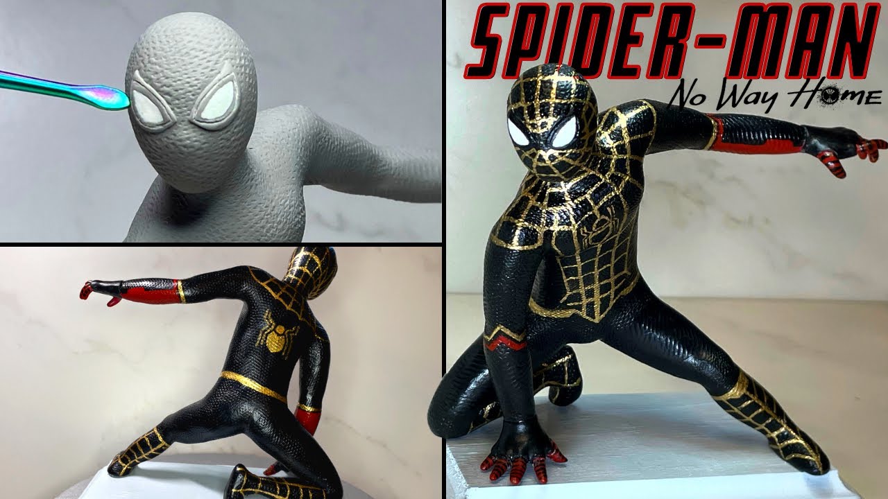Sculpting SPIDER-MAN | Spider-Man: No Way Home | Polymer Clay Tutorial ...