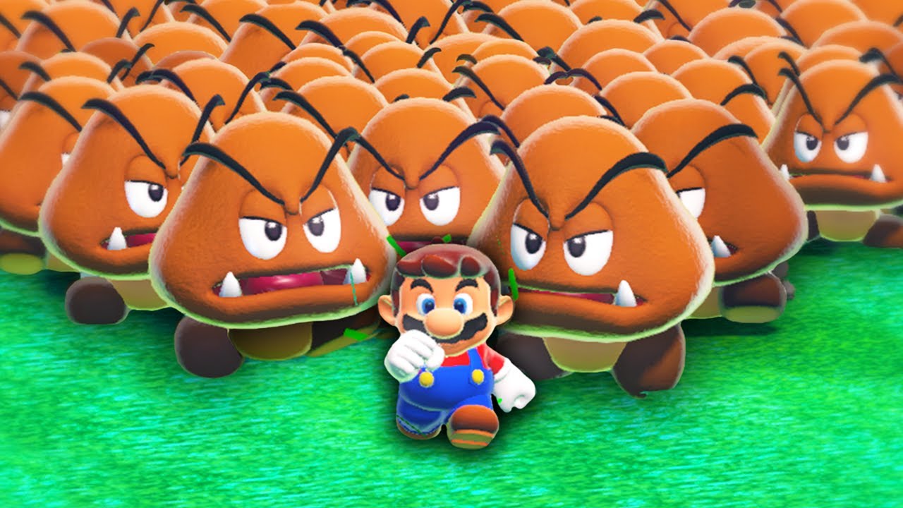 Super Mario 3D World but There Are SO Many Enemies.... - YouTube