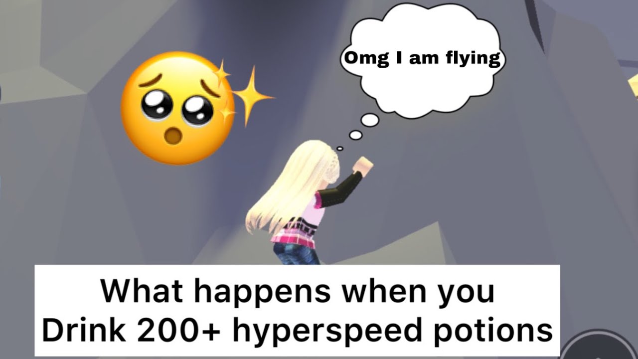 Drinking 200+ Hyperspeed Potions *Unbelievable* | Adopt Me | Roblox ...