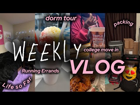 First YouTube Video| College Move In| Vlog - YouTube