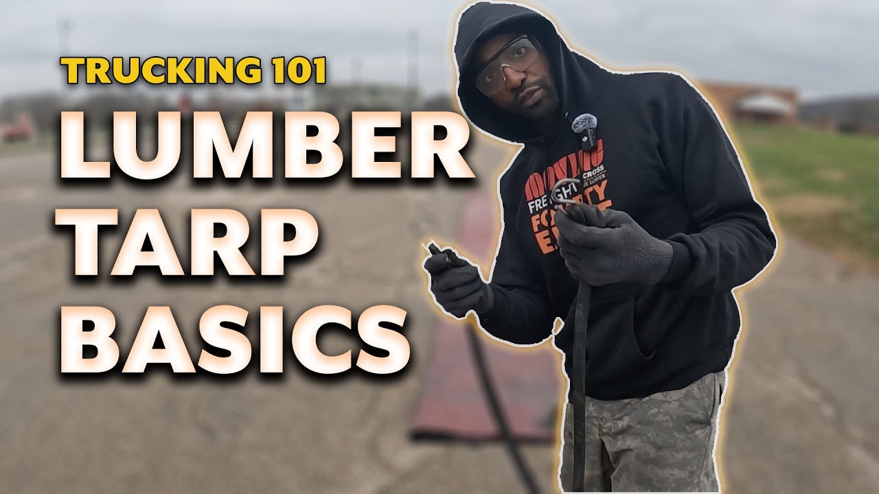 Flatbed Trucking 101: How to fold a TMC lumber tarp 👷🏿 - YouTube