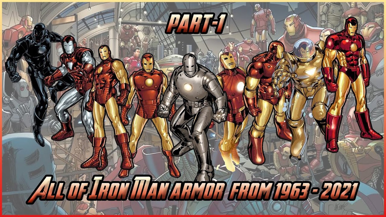 [MARVEL 101] - All of Iron Man's Armor Appearing in comic from 1963 ...
