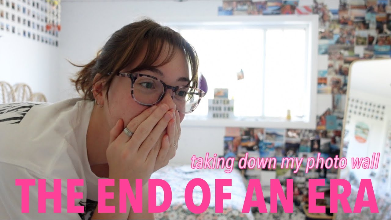 the end of an era - taking down my photo wall | redecorate my room with ...
