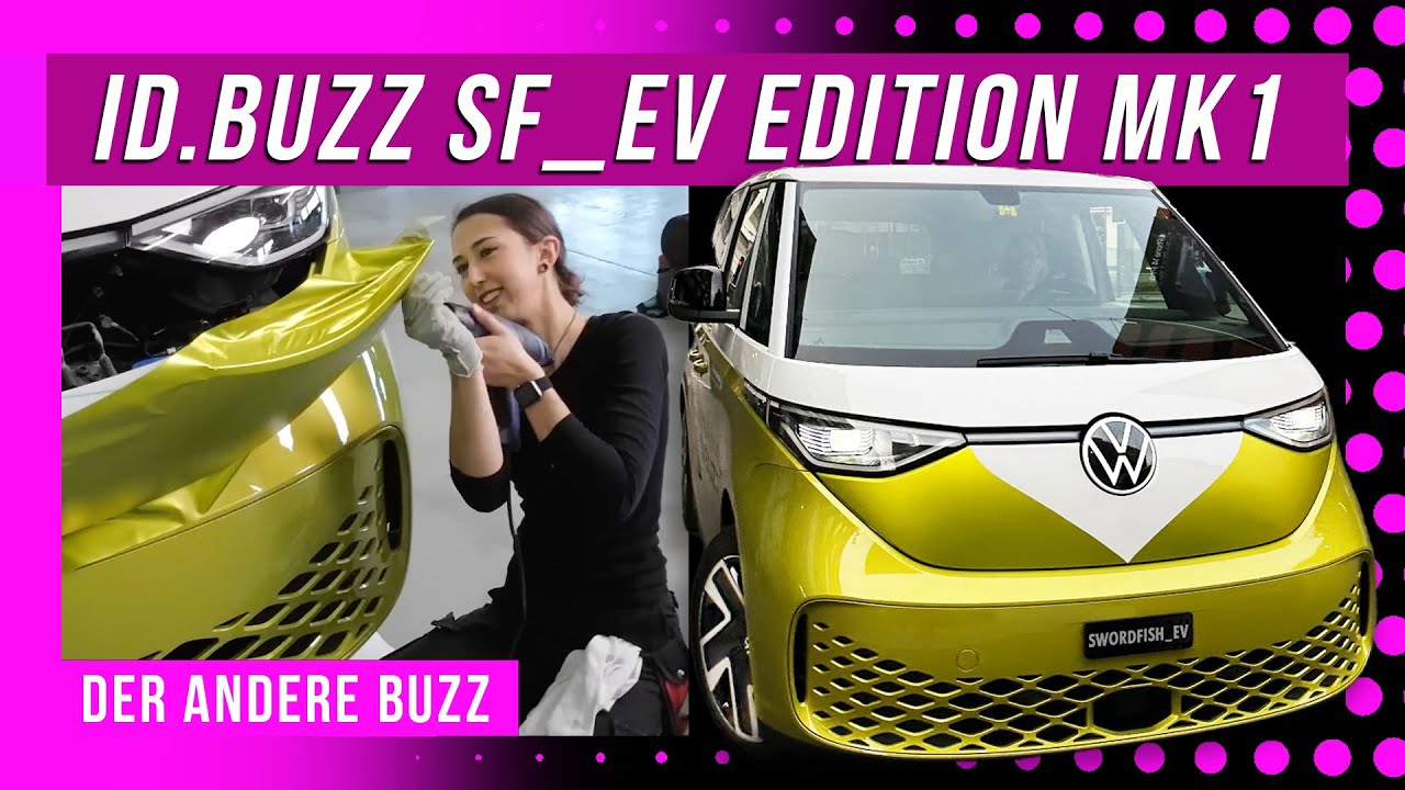 Car-Wrapping VW ID. BUZZ Swordfish_EV Edition MK1. Folierung - YouTube
