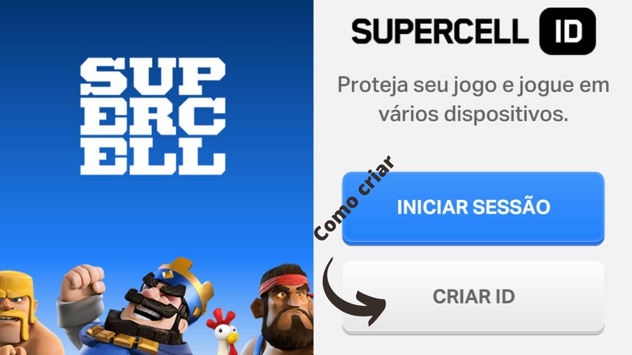 ️Como criar uma conta supercell. - YouTube