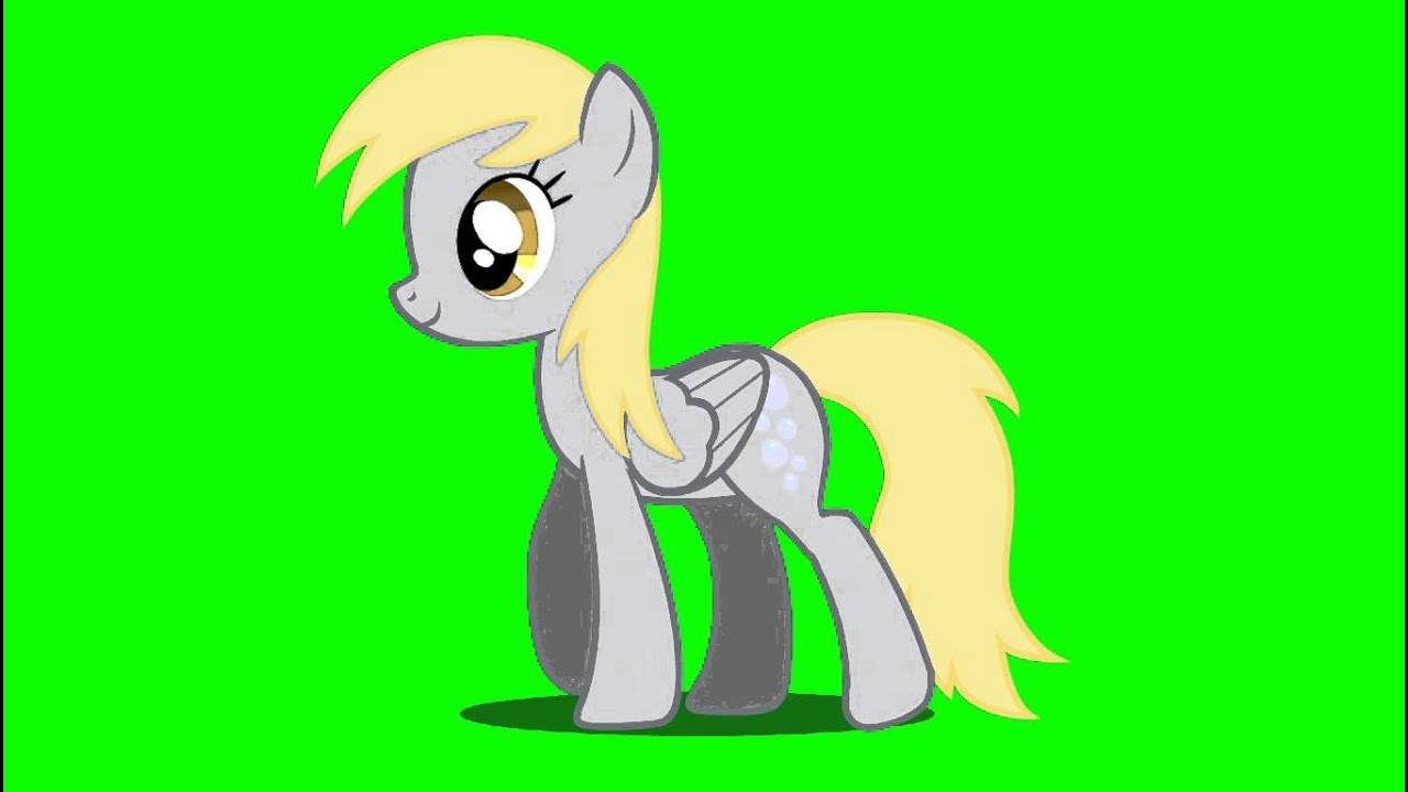 mlp greenscreen derpy walkcycle - YouTube