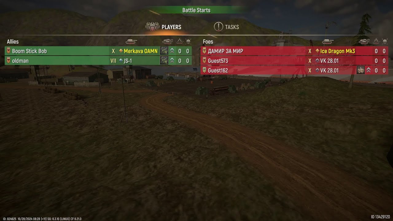 Battle Tanks 2024 10 28 2 vs 3 - YouTube