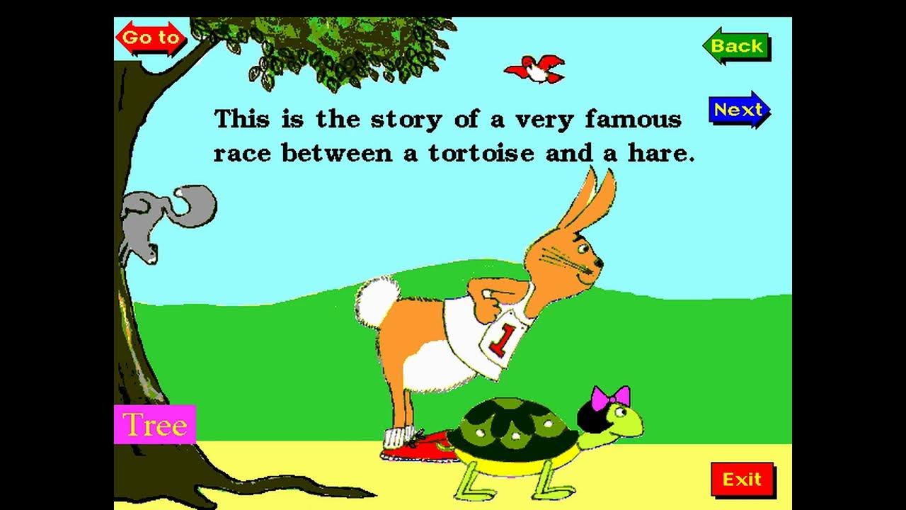 Interactive Storytime: The Tortoise and the Hare (1993) DOS, Gameplay ...