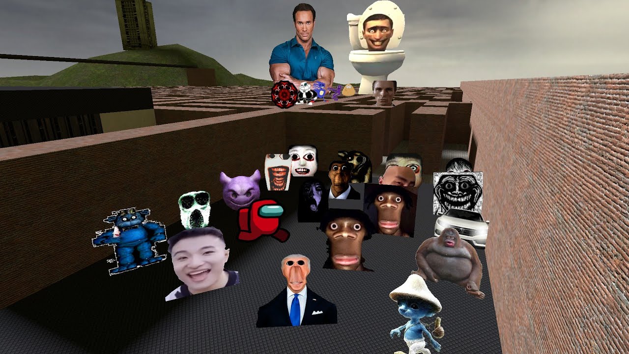 Nico's Nextbots in Maze - YouTube