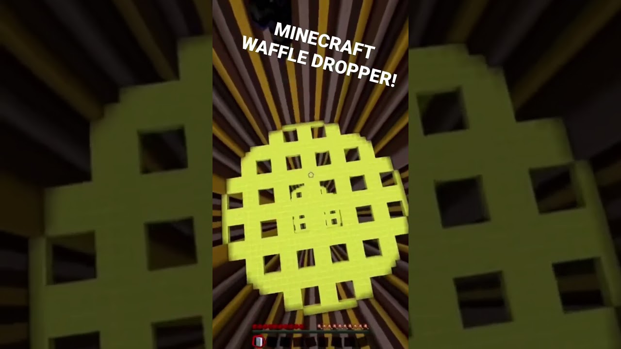 Minecraft Waffle Dropper! #minecraft #shorts #funny #shortvideo #ytshorts - YouTube