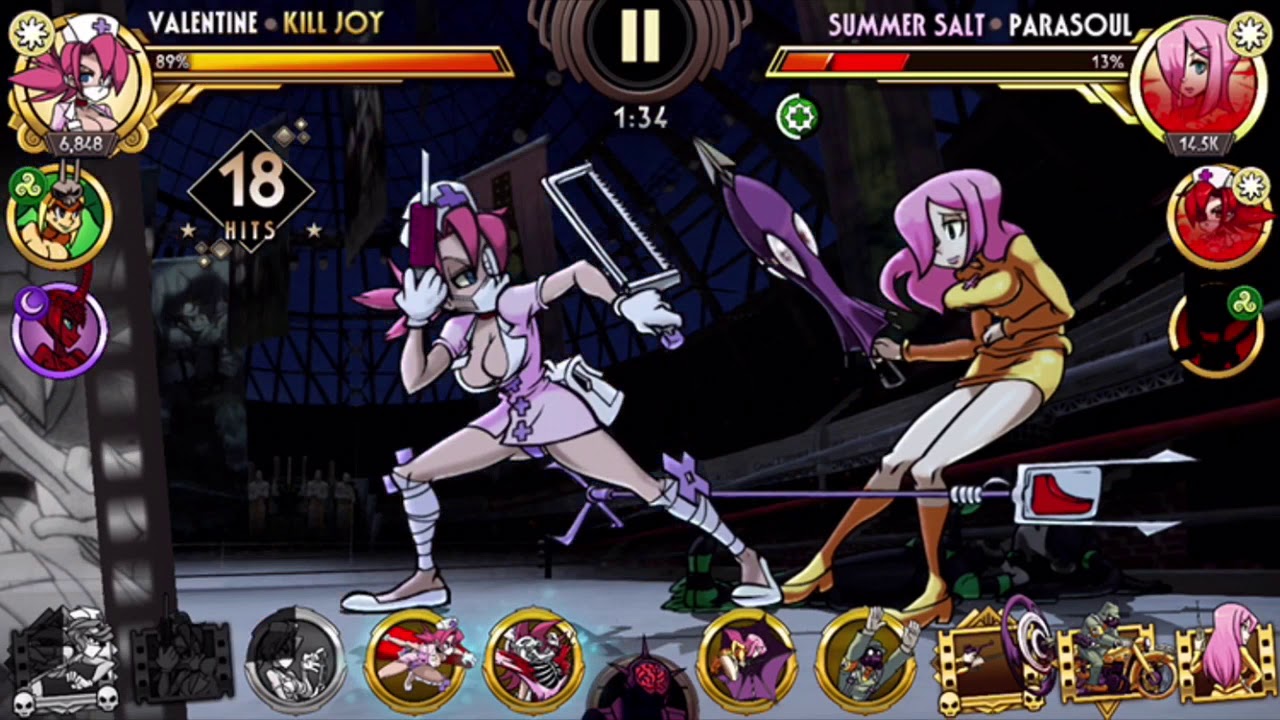 Skullgirls Mobile Kill Joy Investment And Spotlight High Wire Hijinxs Youtube