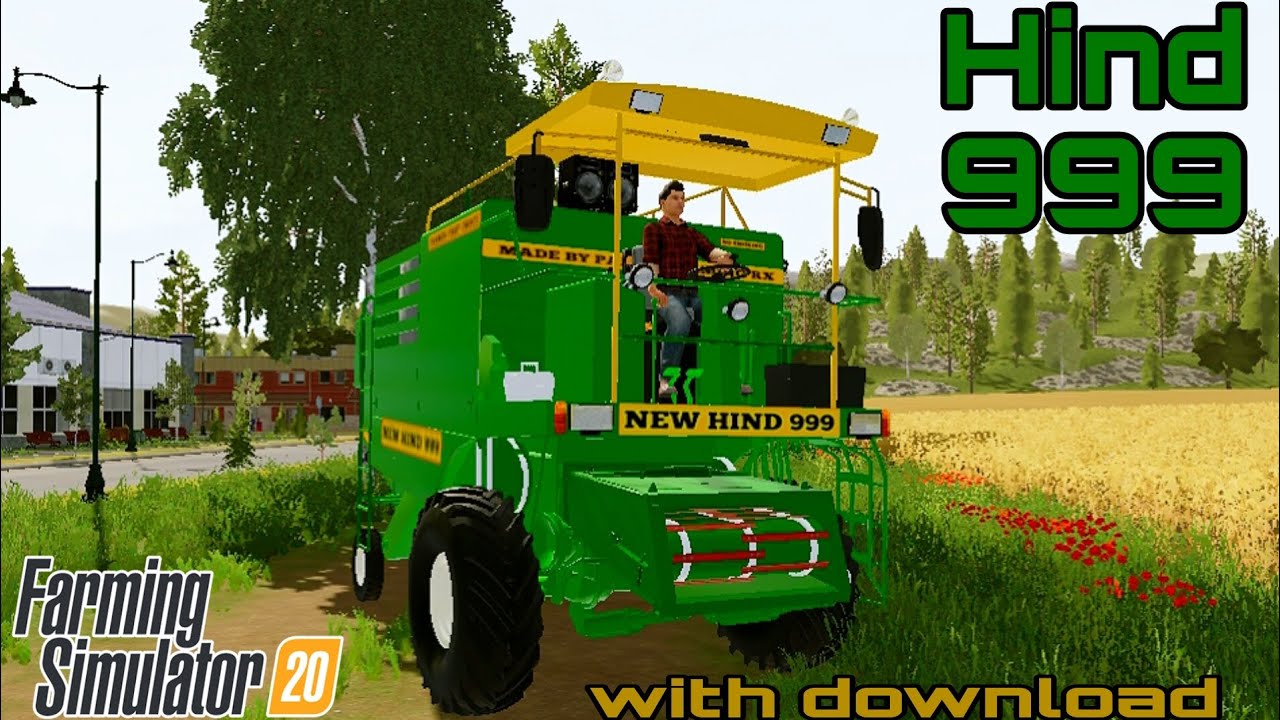 FS 20 NEW HIND 999 MOD 🔥 | fs 20 Indian combine mod with download link ...
