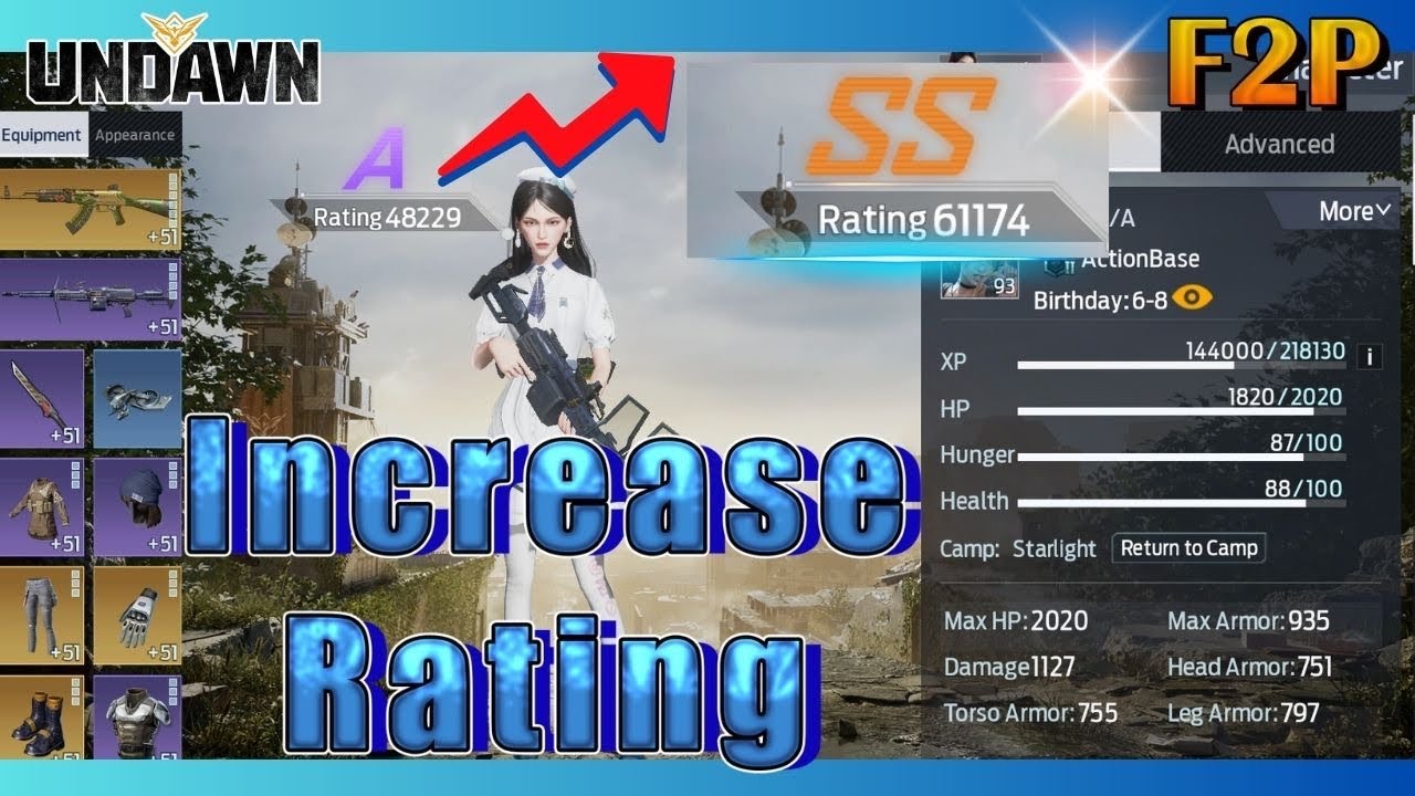 LEVEL 90 | INCREASE RATING TO SS | TIPS AND TRICKS | UNDAWN F2P GUIDE ...