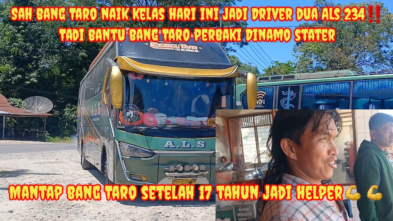 Sah ‼️‼️hari ini bang Taro jadi Driver dua Als 234‼️Bantu bang Taro perbaiki Dinamo stater aman ...