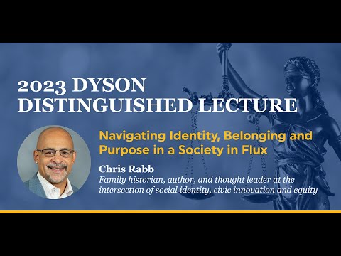 2023 Distinguished Dyson Lecture: Chris Rabb - YouTube
