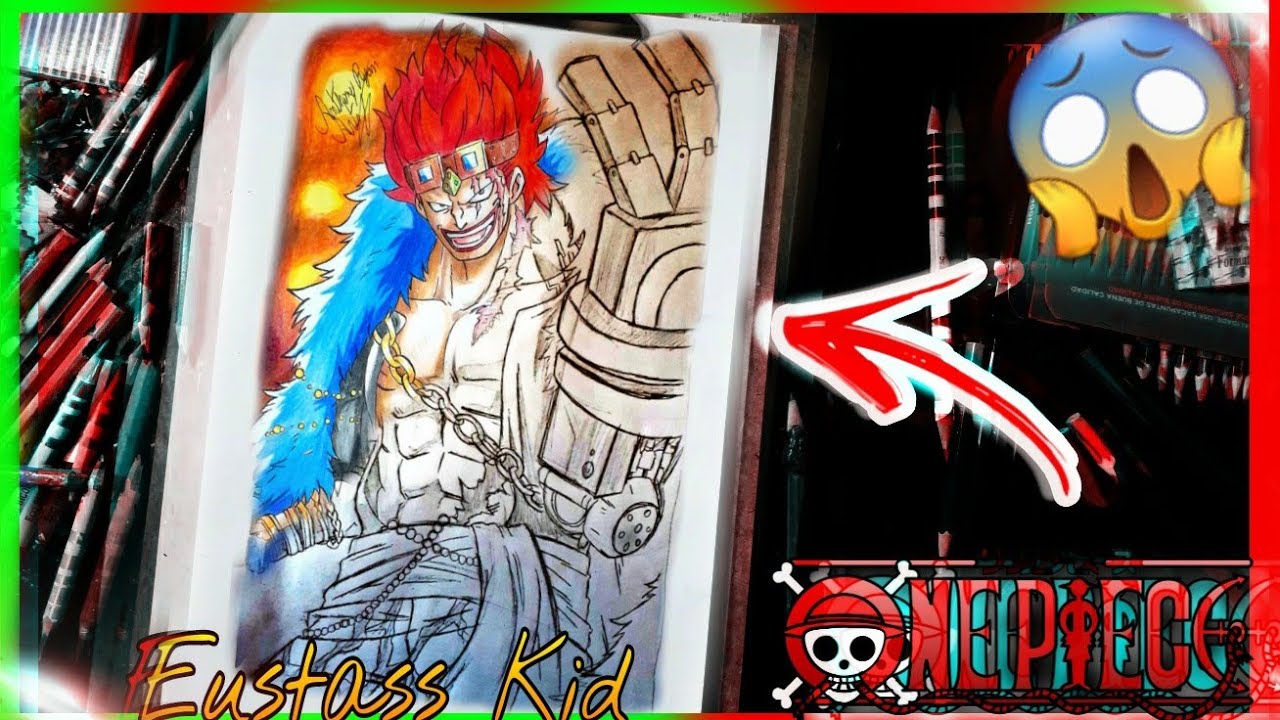 Drawing Eustass Kid🏴‍☠️ (One piece) |Collab Supernovas| Desenhando ...