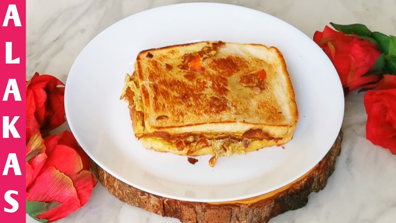 Homemade Breakfast Sandwich | One Pan Sandwich By Alakas Cooking - YouTube
