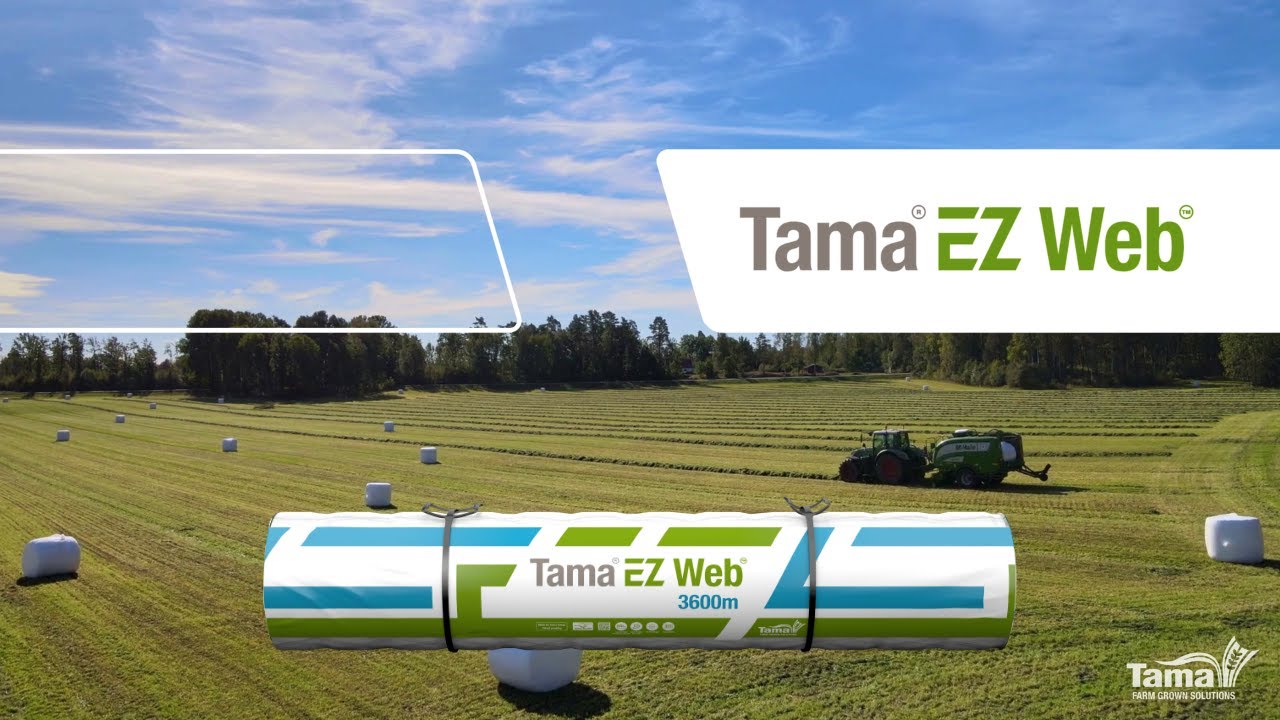 Tama EZ Web : l’alternative innovante au film de liage pour un enrubannage plus performant - YouTube